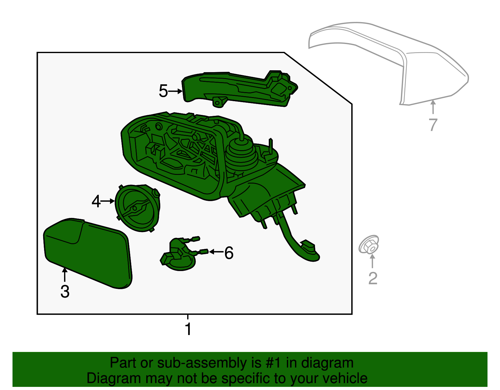 OEM Ford Mirror Assembly For 2017-2018 Lincoln MKZ - Part No. HP5Z ...
