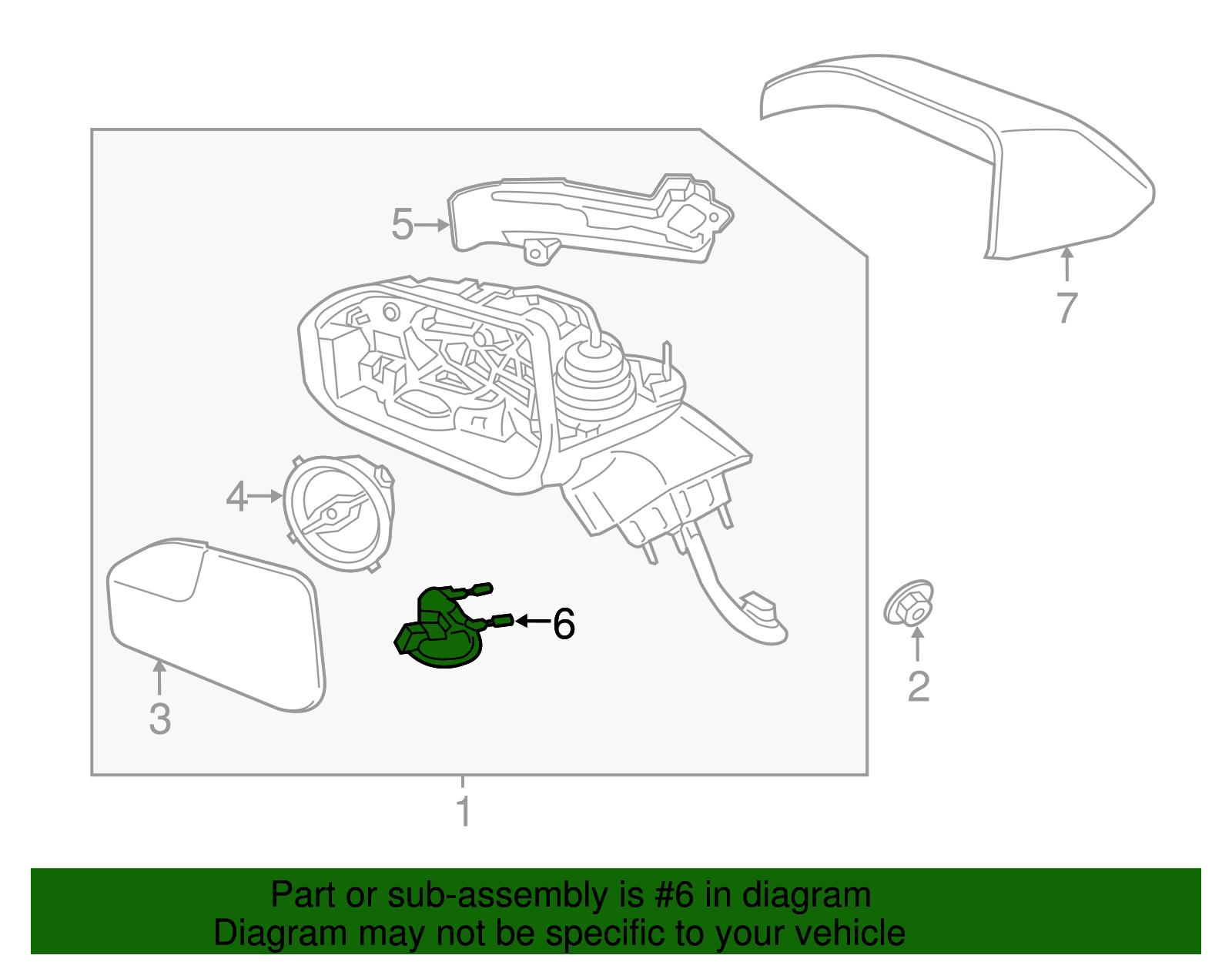 EJ7Z-13B374-B - Puddle Lamp 2015-2023 Lincoln | Big 3 Auto Parts