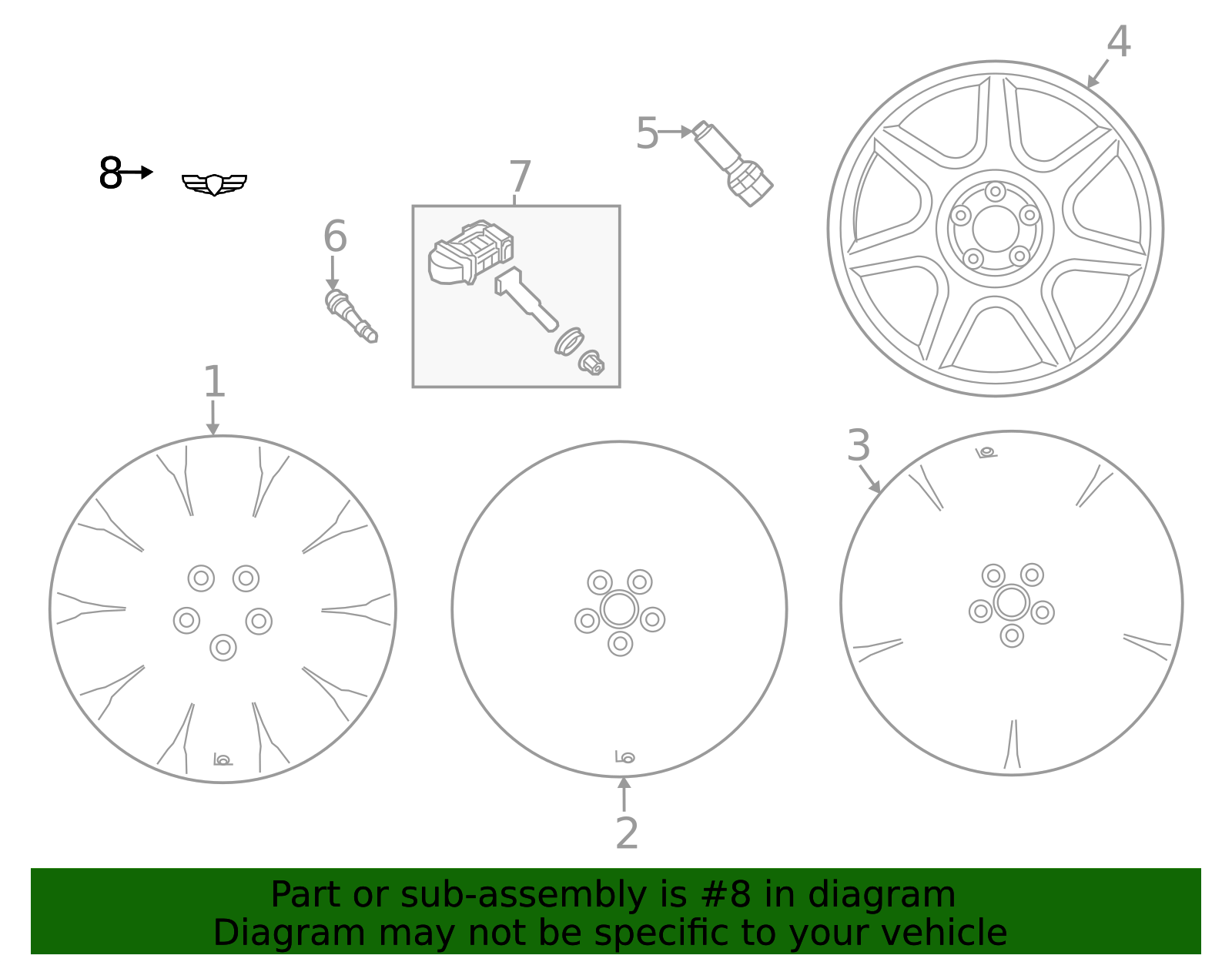 Genuine Spare Wheel for 2021-2025 Genesis GV80 | Part# 52919-T6900 ...
