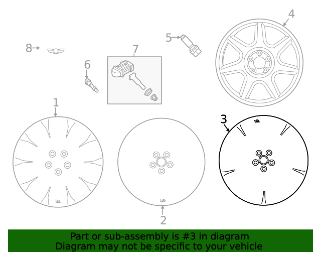 Hyundai - 52906-T6200 - Wheel, Alloy - 2021-2024 Genesis GV80 | OEM ...