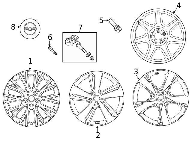 2021-2024 Genesis GV80 Spare Wheel 52919-T6900 | QuirkParts