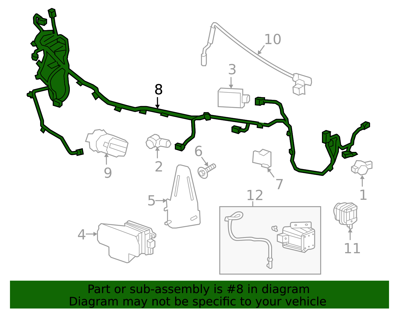 2020-2021 Cadillac XT5 Front Object Alarm Sensor Wiring Harness ...
