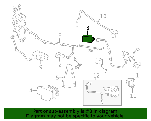 84523853 - Cruise Control Distance Sensor 2019-2024 Cadillac | Gateway ...