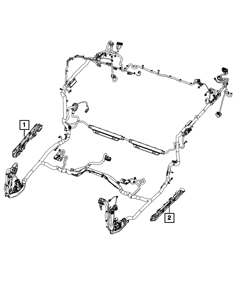 2024-2025 Jeep Wrangler Wiring Trough 68531374AA | Mopar eStore