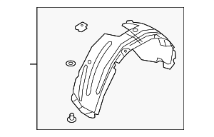 86810-C6500 - Fender Liner 2019-2020 Kia Sorento | Kia.Parts Store