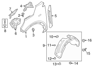 84169-C5000 - Trim Cover 2016-2020 Kia Sorento | Kia.Parts Store