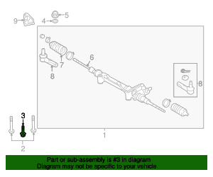 2008-2021 Toyota Land Cruiser Mount Bolt 91552-C1485 | Toyota Parts Center