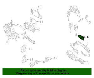 80646-1BA0A (806461ba0a) - 2008-2020 Infiniti Escutcheon | Infiniti ...