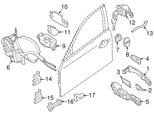 80646-1BA0A - Exterior Door Handle Cover 2008-2020 Infiniti ...