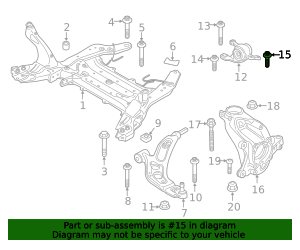Genuine BMW 31-10-6-862-545 | Control Arm Bracket Retainer Screw | FREE ...