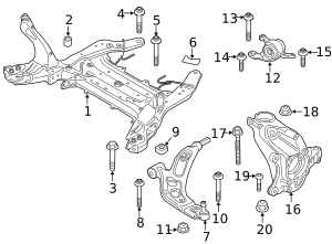 31128831645 - 2016-2022 BMW Control Arm Bracket (31-12-8-831-645) | BMW ...