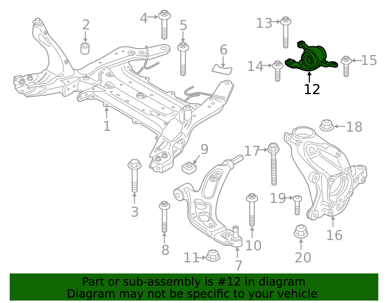 Genuine BMW 31-12-8-831-645 | Control Arm Bracket | FREE Shipping on ...