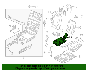 2019 Audi Q7 Armrest Assembly 4M0-883-081-J-LP8 | Audi USA Parts