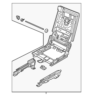 4M0-883-109-E-JS1 - Seat Frame 2017-2019 Audi Q7 | Audi OEM Parts
