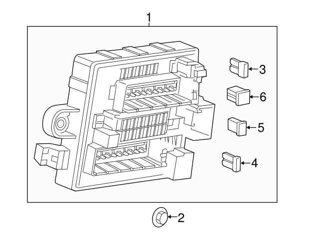 2020-2024 GM Body Wiring Harness Junction Block 84604297 GM ...