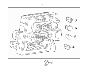2020-2024 GM Body Wiring Harness Junction Block 84604297 GM ...