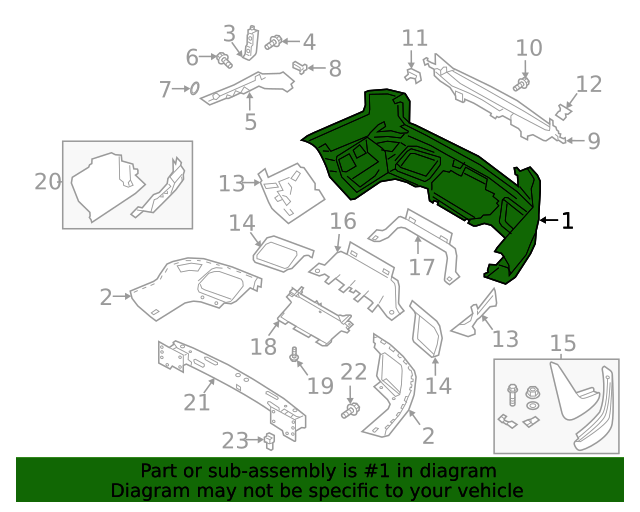Genuine OEM Bumper Cover Part# LR124619 Fits 2018-2022 Land Rover Range ...