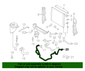 17127576371 - 2008-2014 BMW Inlet Hose (17-12-7-576-371) | BMW of South ...