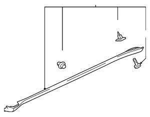 6512A940 - Rocker Molding 2014-2020 Mitsubishi Outlander | Mitsubishi ...