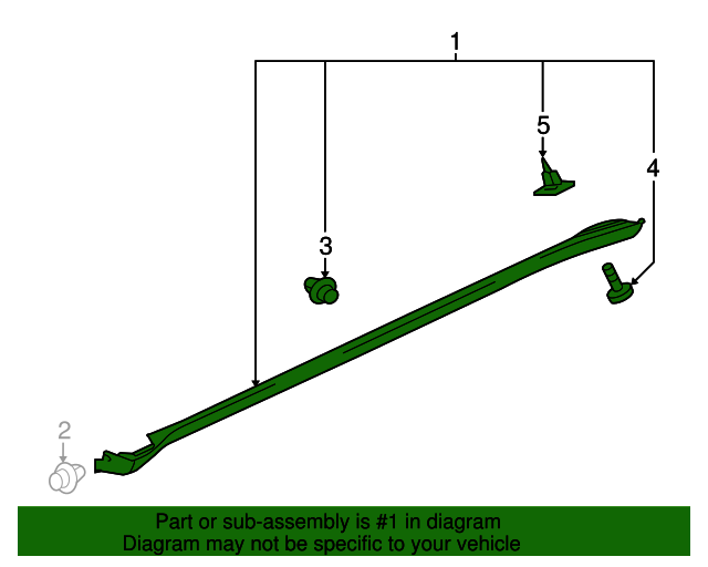 6512A940 - Rocker Molding 2014-2020 Mitsubishi Outlander | Mitsubishi ...