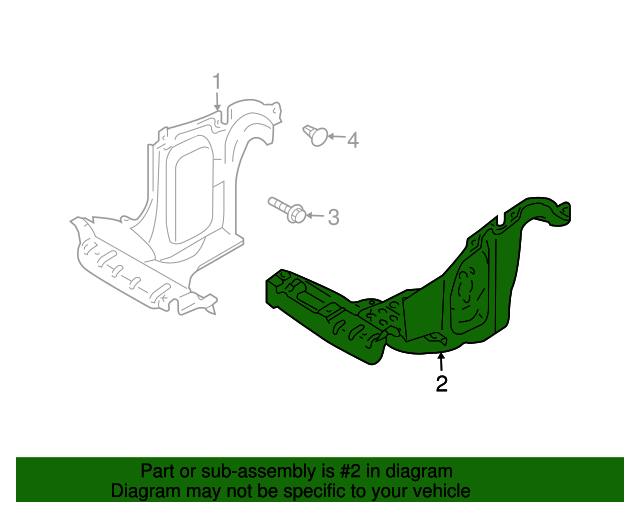 2001-2006 Mazda Tribute Splash Shield EC01-56-341D | AutoNationParts.com