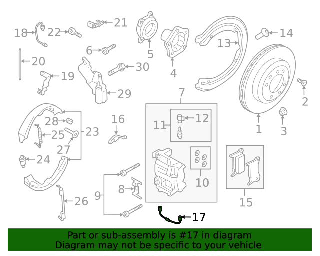 971-615-701-A - Brake Hydraulic Line 2014-2024 Porsche | AutoNation Parts