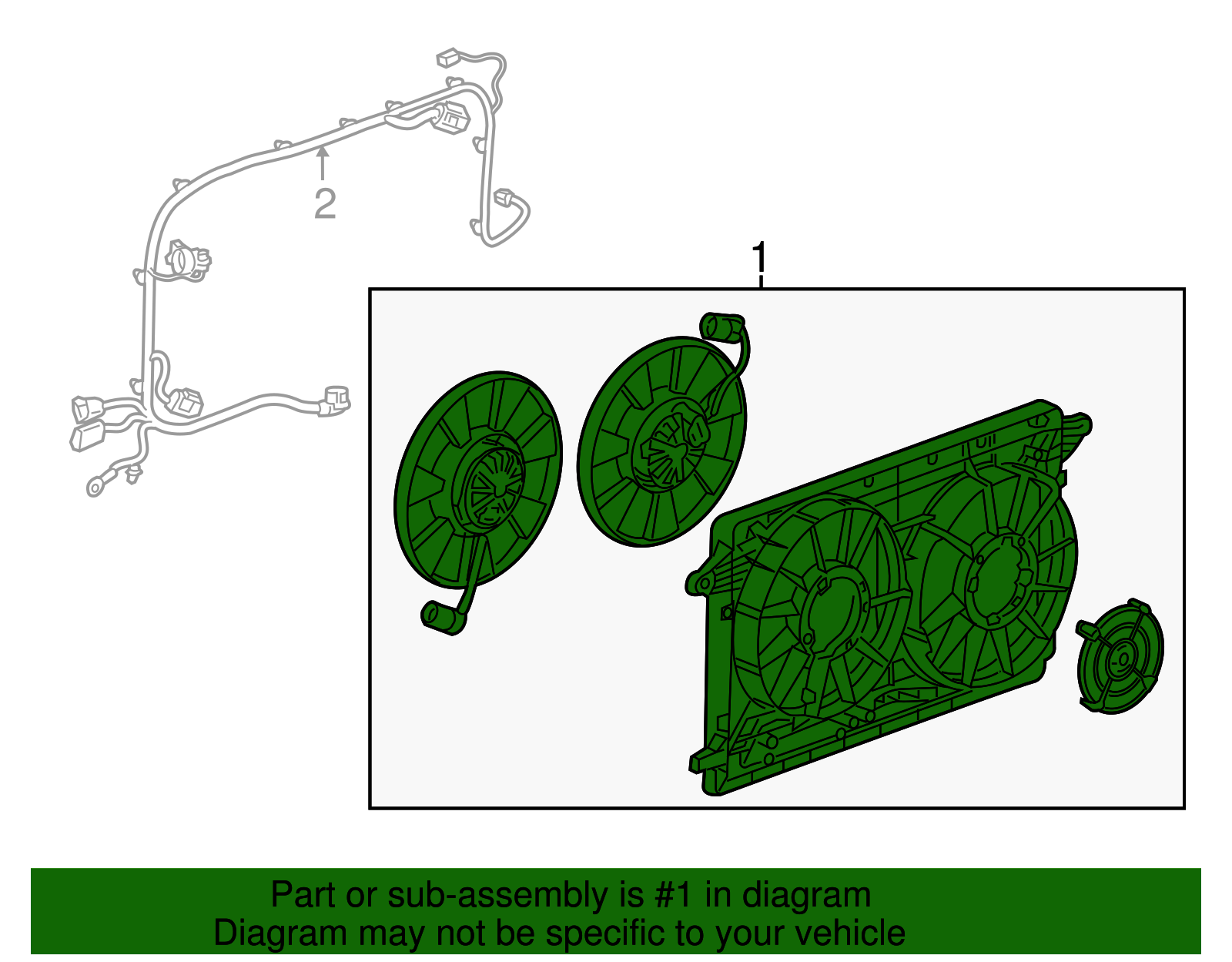 OEM GM Engine Cooling Fan Shroud For 2016-2019 Chevrolet Volt - Part No ...