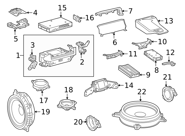 86160-0WY40 - Speaker 2018-2024 Lexus | AutoNationParts.com