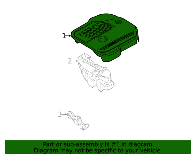 Genuine BMW 11-14-8-740-595 | Engine Cover | FREE Shipping on Most ...