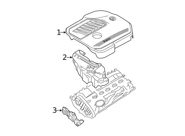 Genuine BMW 11-14-8-740-595 | Engine Cover | FREE Shipping on Most ...