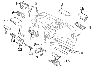 2018-2023 Subaru Center Cover 66241FL000 | Subaru Online Parts