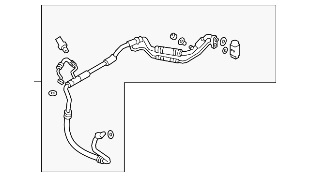 2016-2018 Hyundai Elantra A/C Refrigerant Suction Hose 97775-F2100 ...