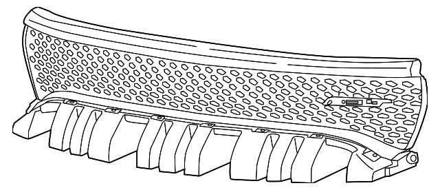 2015-2021 Dodge Charger Upper Grille 68223889AC | TascaParts.com