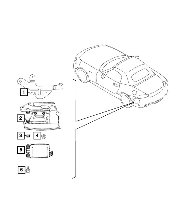 MOPAR PARK ASSIST MODULE - 68610808AA - 68610808AA | Mopar Online Parts