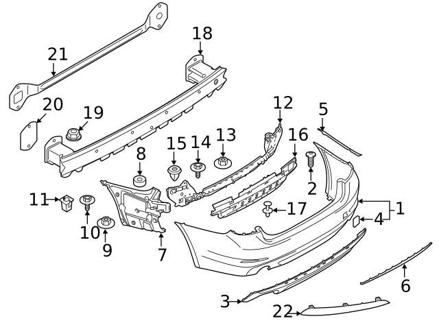 Genuine BMW 51-12-9-498-616 | Center Support | FREE Shipping on Most ...