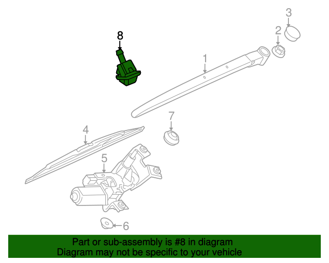 Genuine OEM Washer Nozzle Part# LR032197 Fits 2005-2016 Land Rover: Up ...