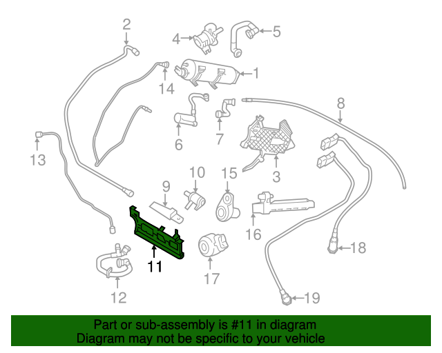 16127339200 - 2014-2020 BMW i8 Purge Valve Mount (16-12-7-339-200 ...