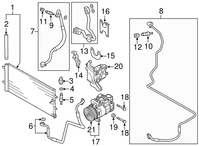 4G0-260-805-B - Compressor Assembly 2014-2016 Audi | Audi OEM Parts