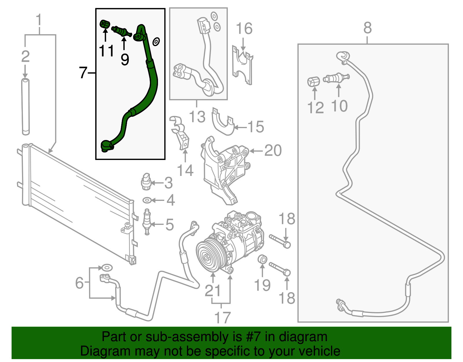 4G0-260-707-CS - Upper Hose & Tube 2014-2016 Audi | Audi OEM Parts