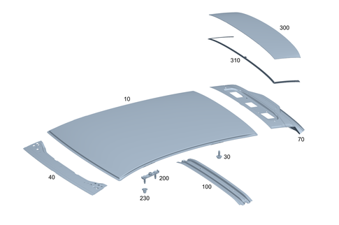 Roof for 2023 Mercedes-Benz EQE 350 SUV | Mercedes-Benz USA Parts