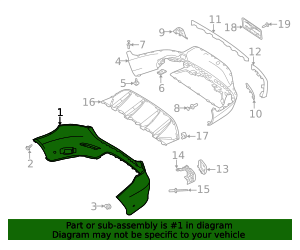 253-880-57-03-9999 - Bumper Cover 2020-2022 Mercedes-Benz | Mercedes ...