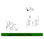 2001-2007 GM Front Side Door Lock Cylinder 15298924 GM | GMPartsDirect.com