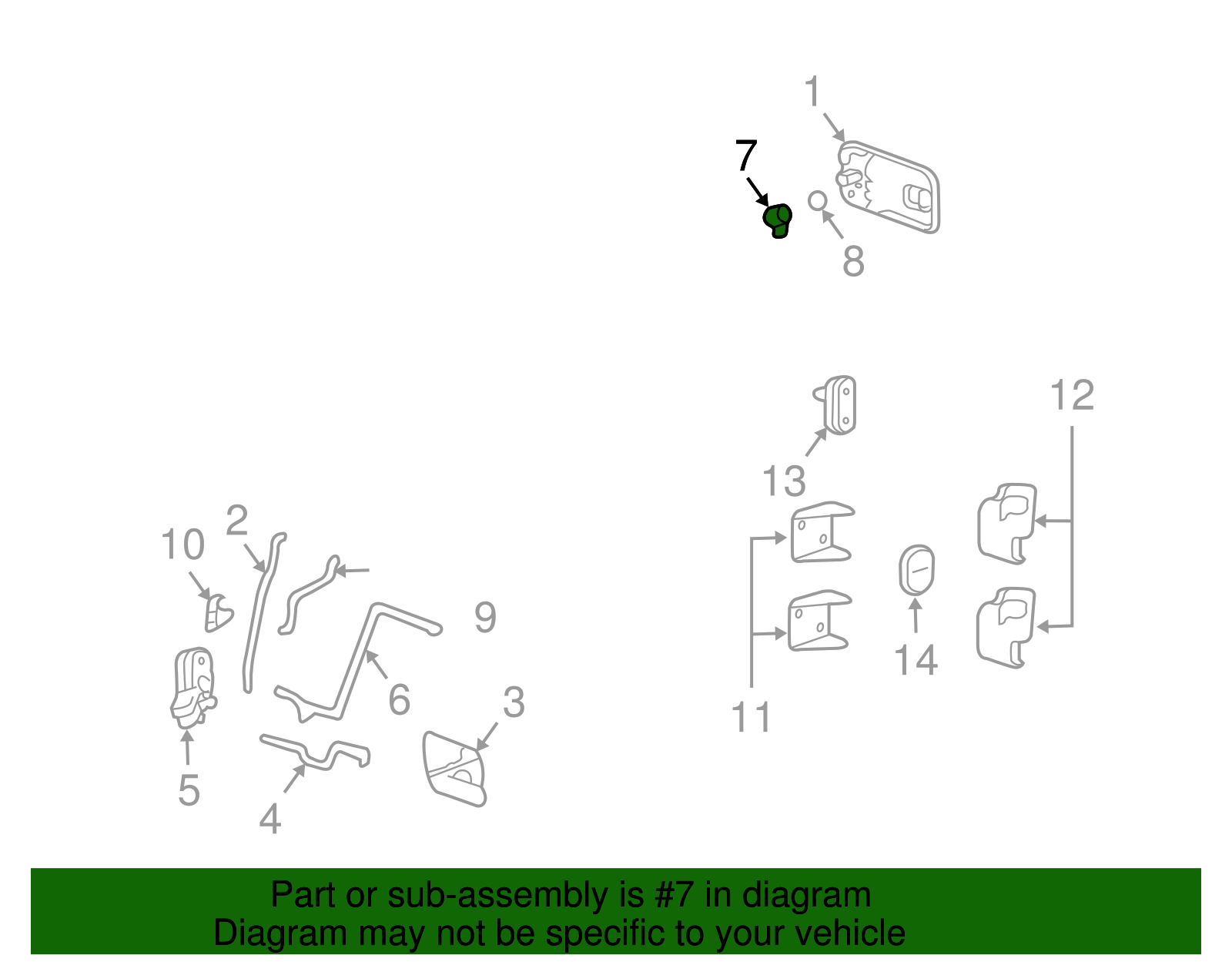 15298924 - Front Side Door Lock Cylinder 2001-2007 GM | AutoNation Parts