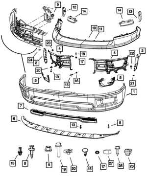 2011-2012 Ram 1500 Air Dam 68081336AA | Mopar eStore