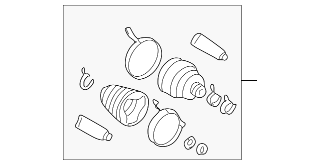1994-2006 Toyota Cv Joint Boot Kit 04438-42201 | Toyota Parts Center