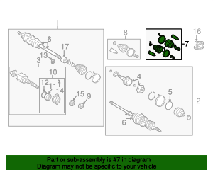 1994-2006 Toyota Cv Joint Boot Kit 04438-42201 | Toyota Parts Center