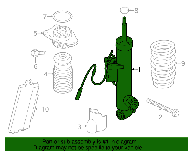 37-12-6-796-943 - Shock Absorber 2010-2016 BMW | AutoNationParts.com
