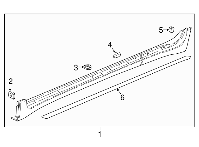 2018-2021 GM Rocker Molding Clip 11601845 | TascaParts.com