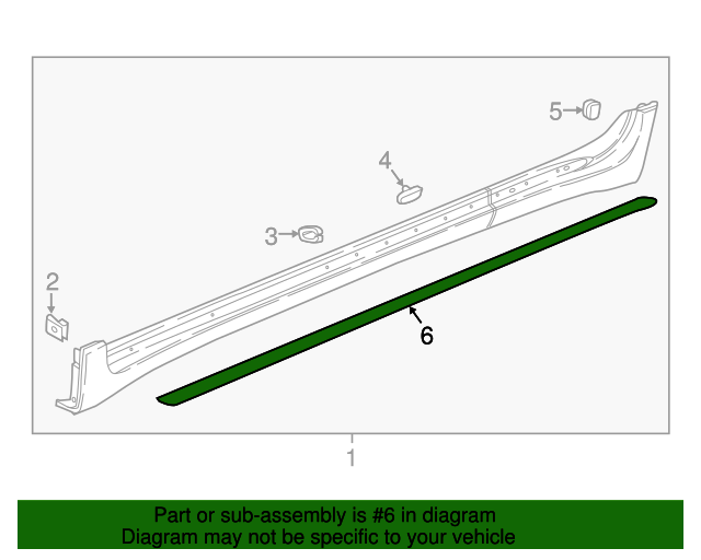 2018-2024 Chevrolet Passenger Side Door Lower Auxiliary Weatherstrip ...