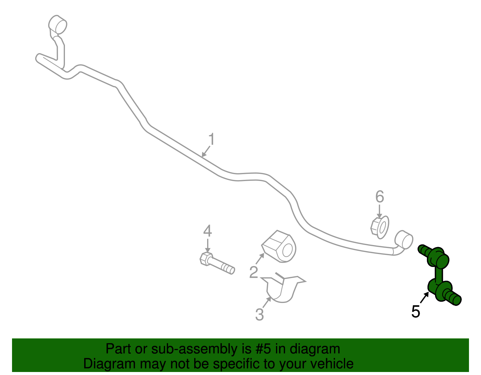 2015-2019 Subaru Stabilizer Link 20420AL011 | Subaru Parts Store